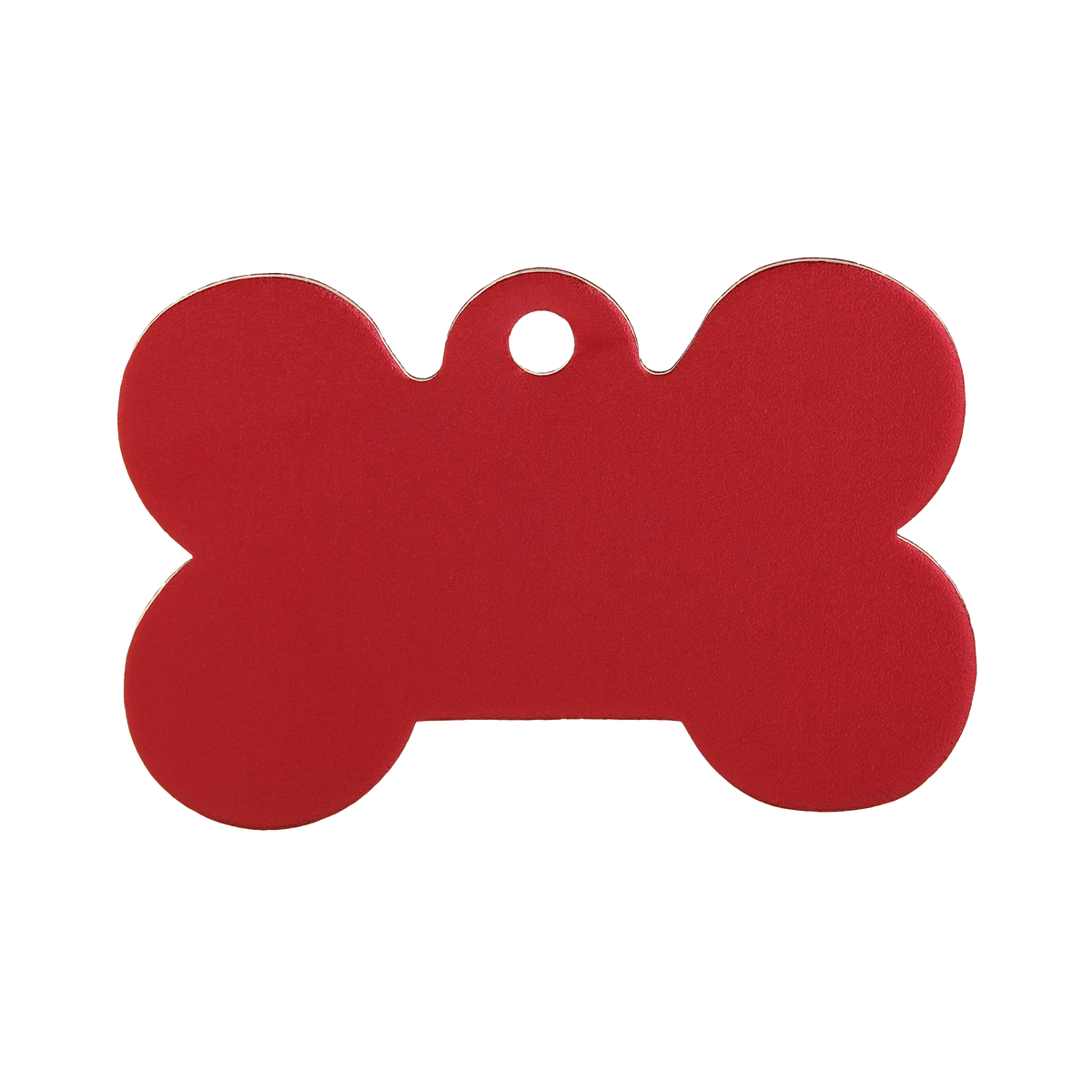 Aluminium Red Bone Pet Tag | Double-Sided Dog ID – Pet-Tags UK – Pet ...