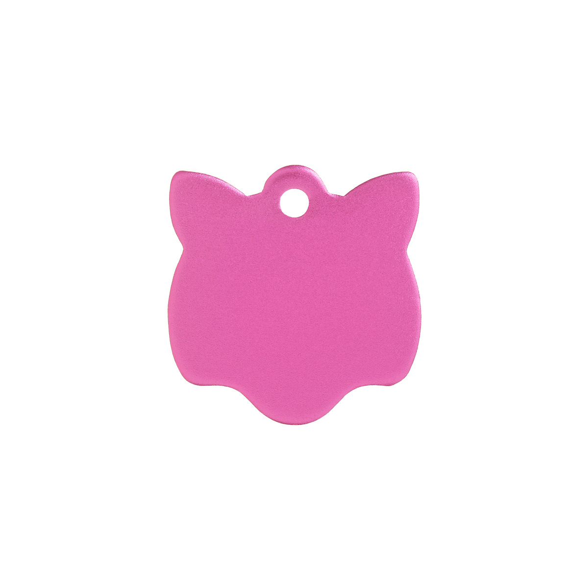 Personalised Pink Cat Pet ID Tag – Engraved Aluminium – Pet Tags UK
