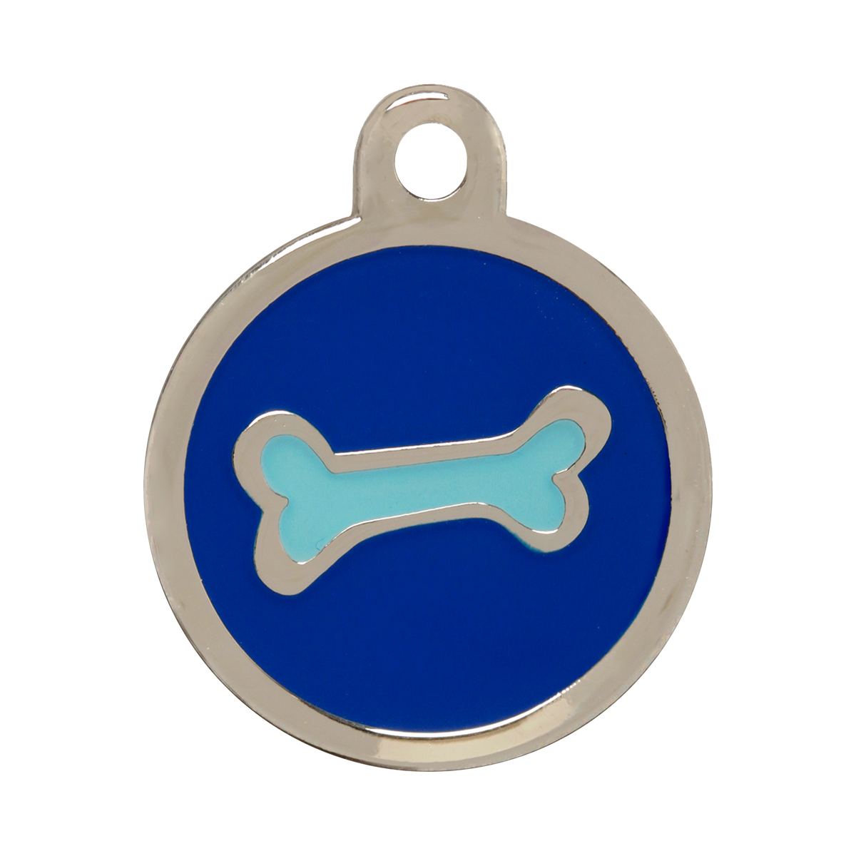 Two-Tone Blue Bone Pet ID Tag | Engraved Dog Tag – Pet Tags UK